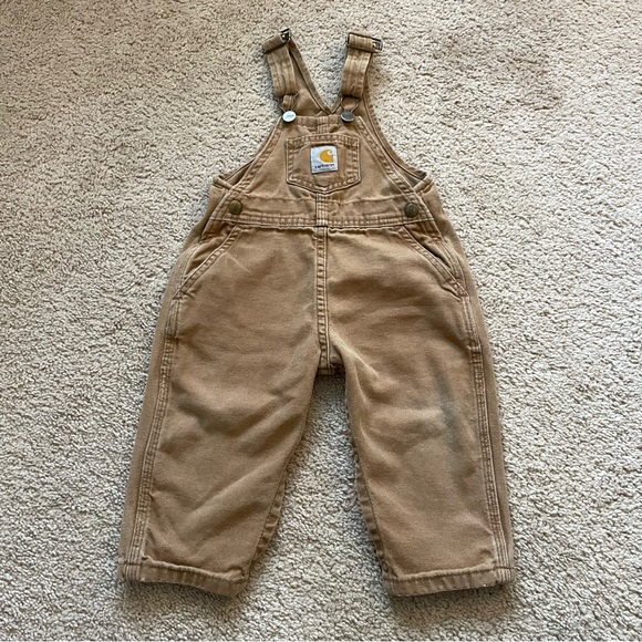 Carhartt | Bottoms | Carhartt Kids Tan Overalls | Poshmark